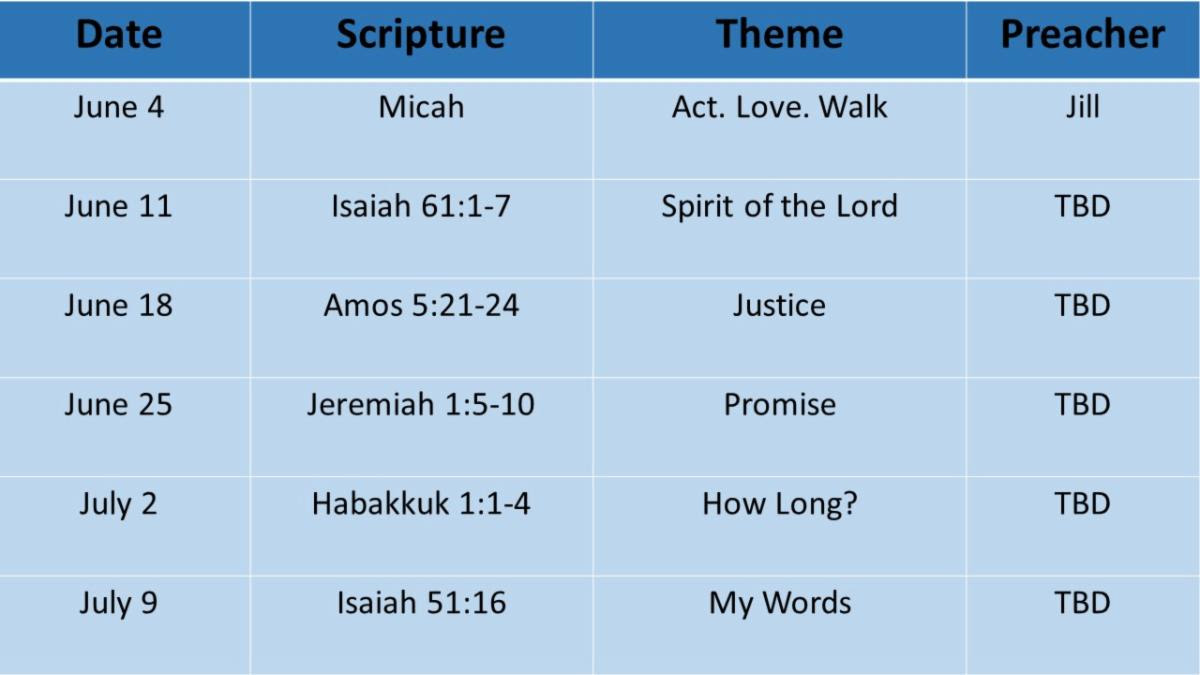 Sermon Series Primary - Cumberland United Methodist Church